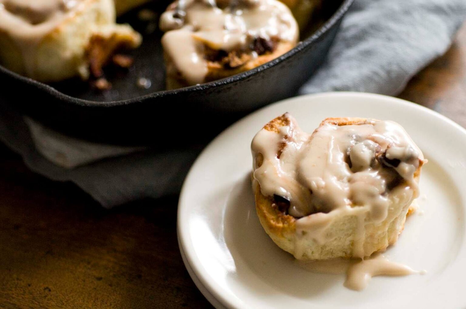 Bacon pecan cinnamon roll biscuits | Homesick Texan