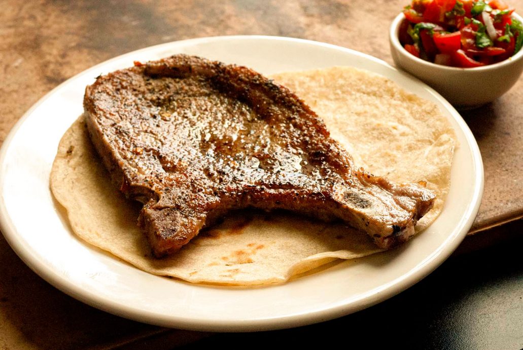 Pork chop breakfast taco | Homesick Texan
